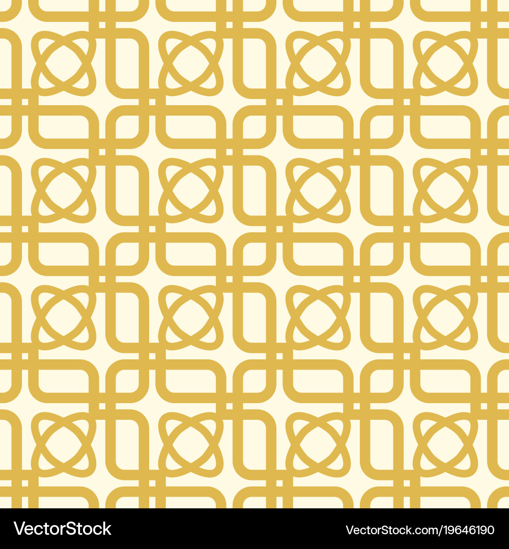 White and yellow kaleidoscope seamless pattern Vector Image