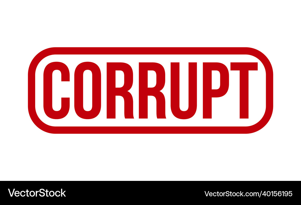 Corrupt rubber grunge stamp seal Royalty Free Vector Image