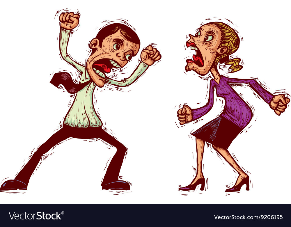 Family conflict Royalty Free Vector Image - VectorStock Family conflict Royalty Free Vector Image - VectorStock