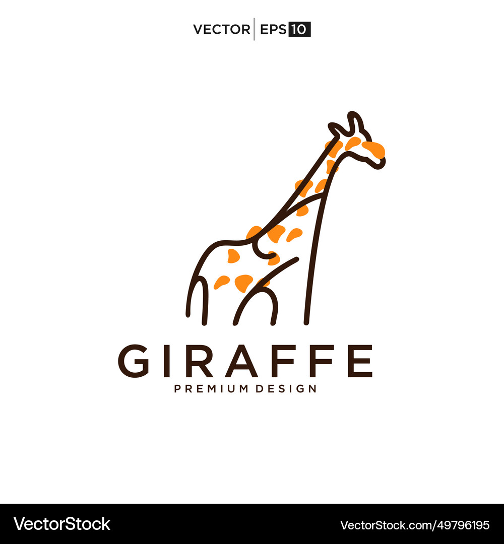 Giraffe logo icon Royalty Free Vector Image - VectorStock