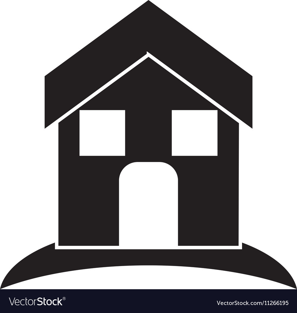 Isolated house and home building design Royalty Free Vector