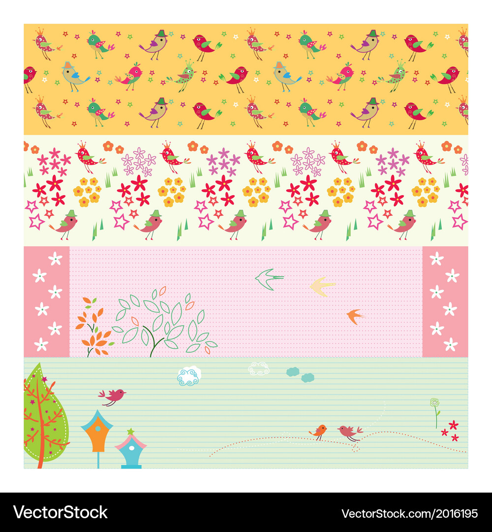 Set of spring and holiday banners Royalty Free Vector Image