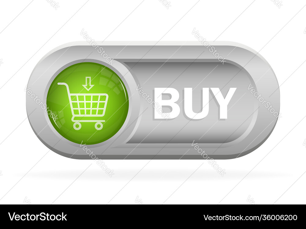 Buy now button for banner design arrow icon set Vector Image