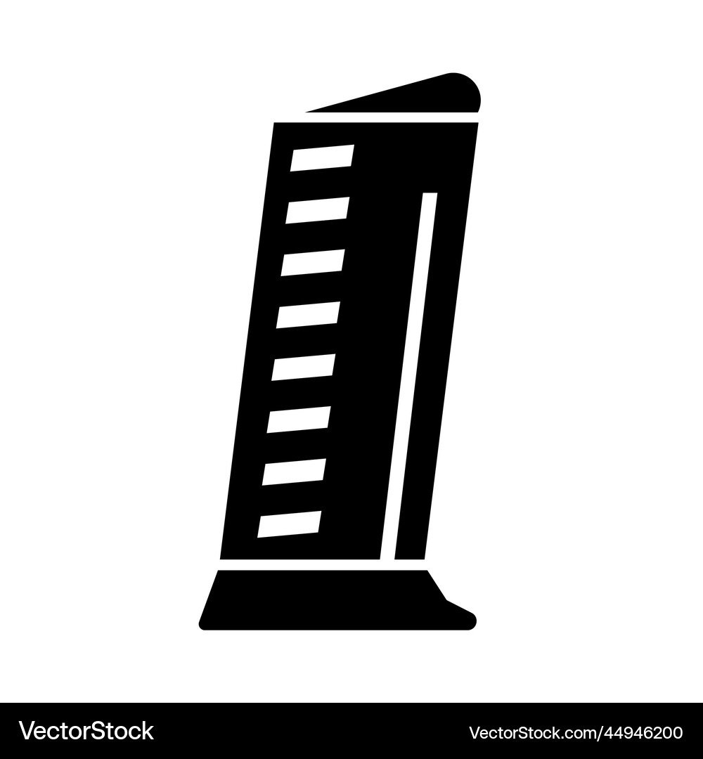 Gun magazine silhouette icon Royalty Free Vector Image