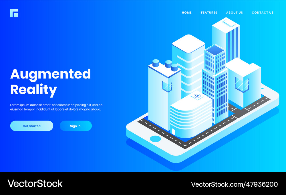 Isometric view of construction building home Vector Image