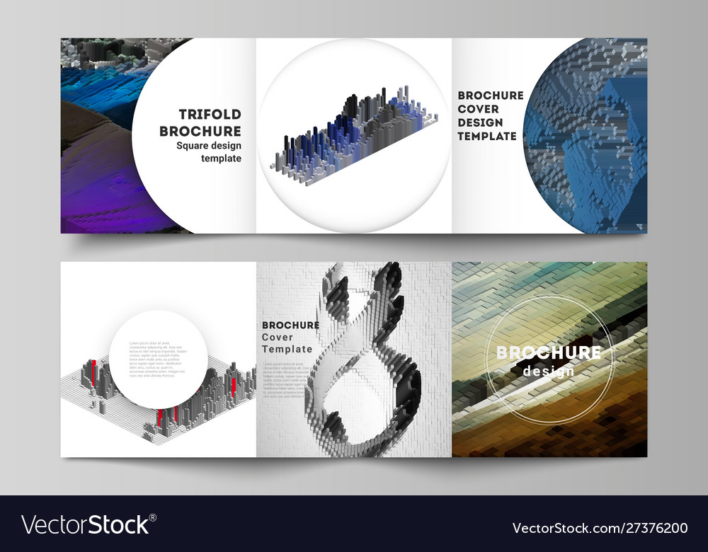 Layout square format covers design Royalty Free Vector Image