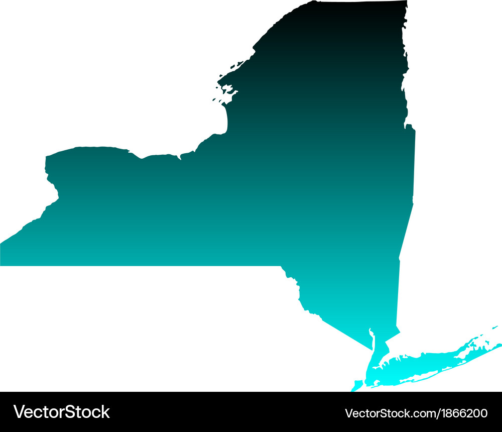 Map of new york Royalty Free Vector Image - VectorStock