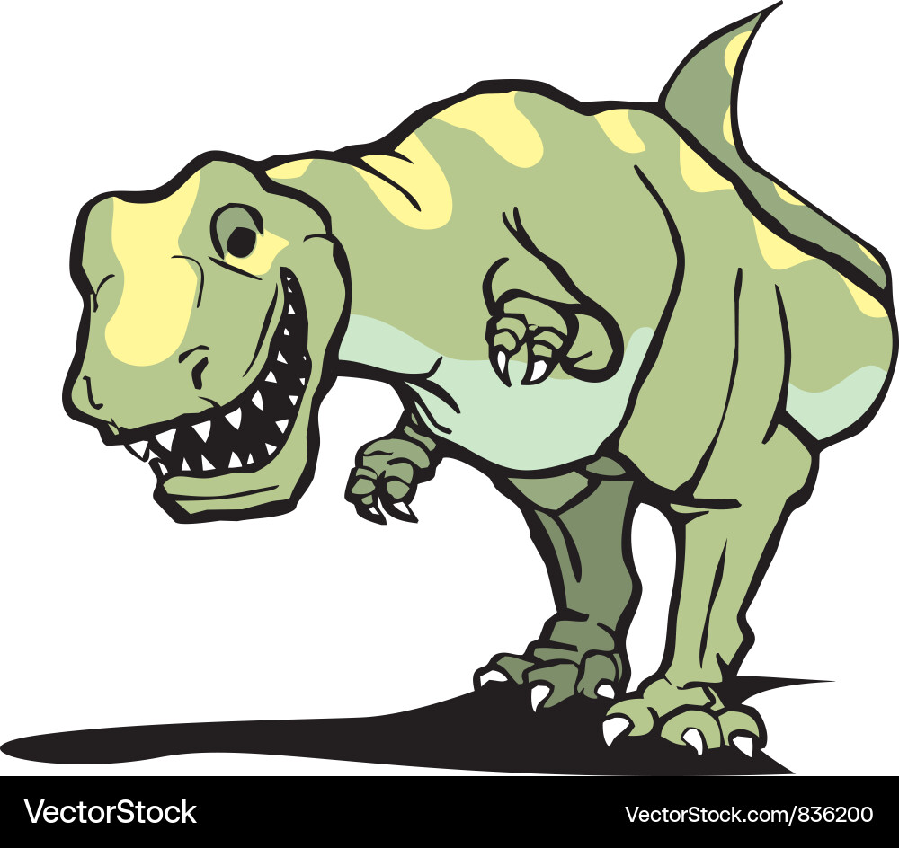 Tyrannosaurus rex smile Royalty Free Vector Image