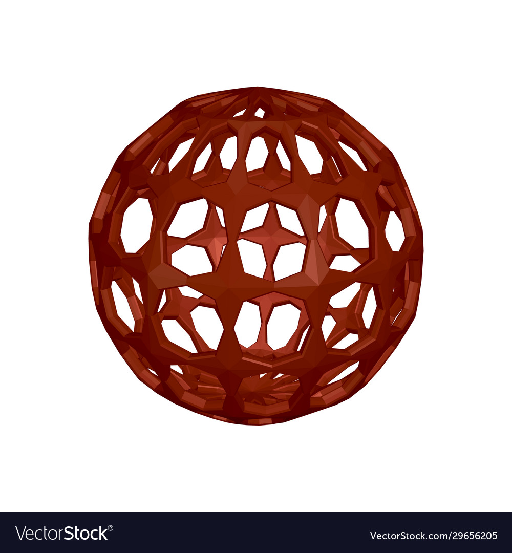 Abstract Sphere Wireframe 3d Royalty Free Vector Image