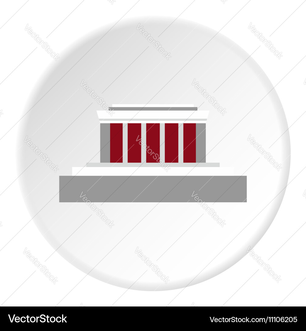 Building icon flat style Royalty Free Vector Image