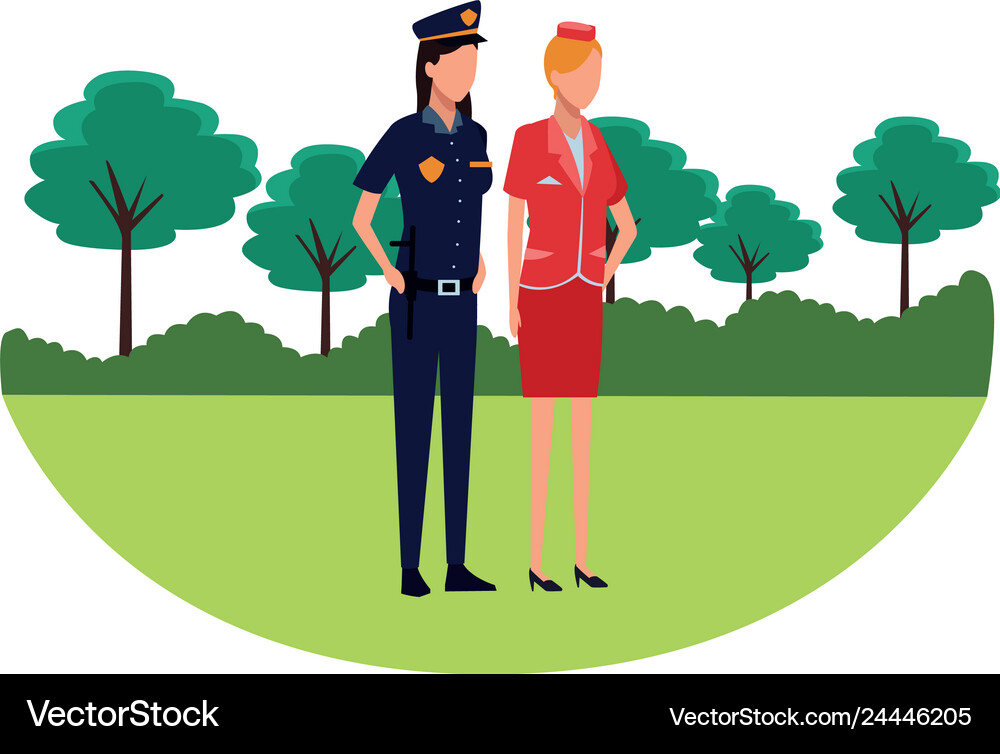 Jobs and professions avatar Royalty Free Vector Image