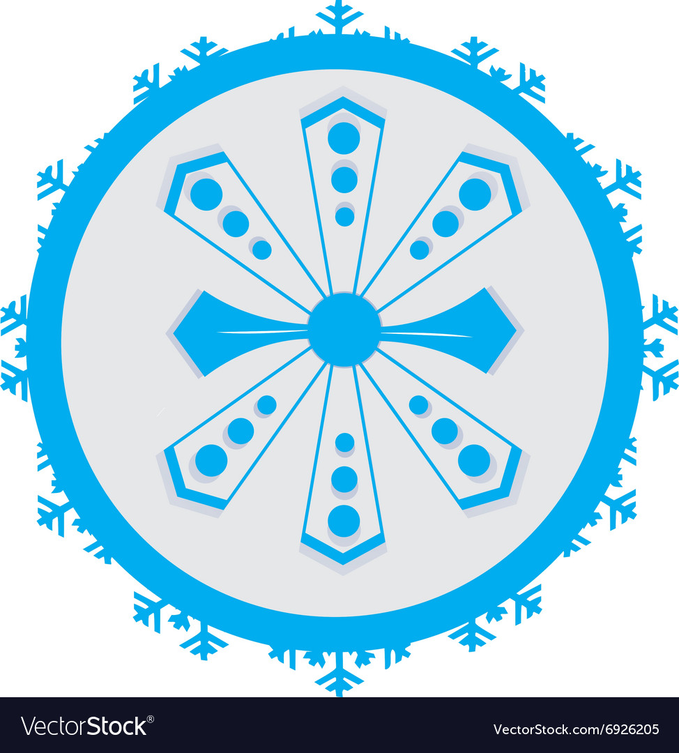 Snowflake Royalty Free Vector Image - VectorStock
