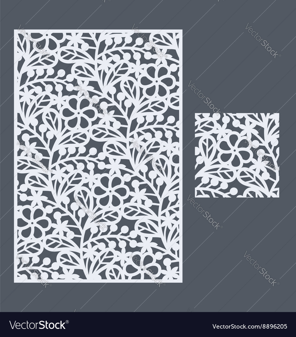 Template pattern for decorative panel2 Royalty Free Vector