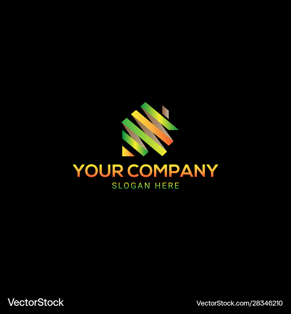 Abstract stylish colorful logo design Royalty Free Vector