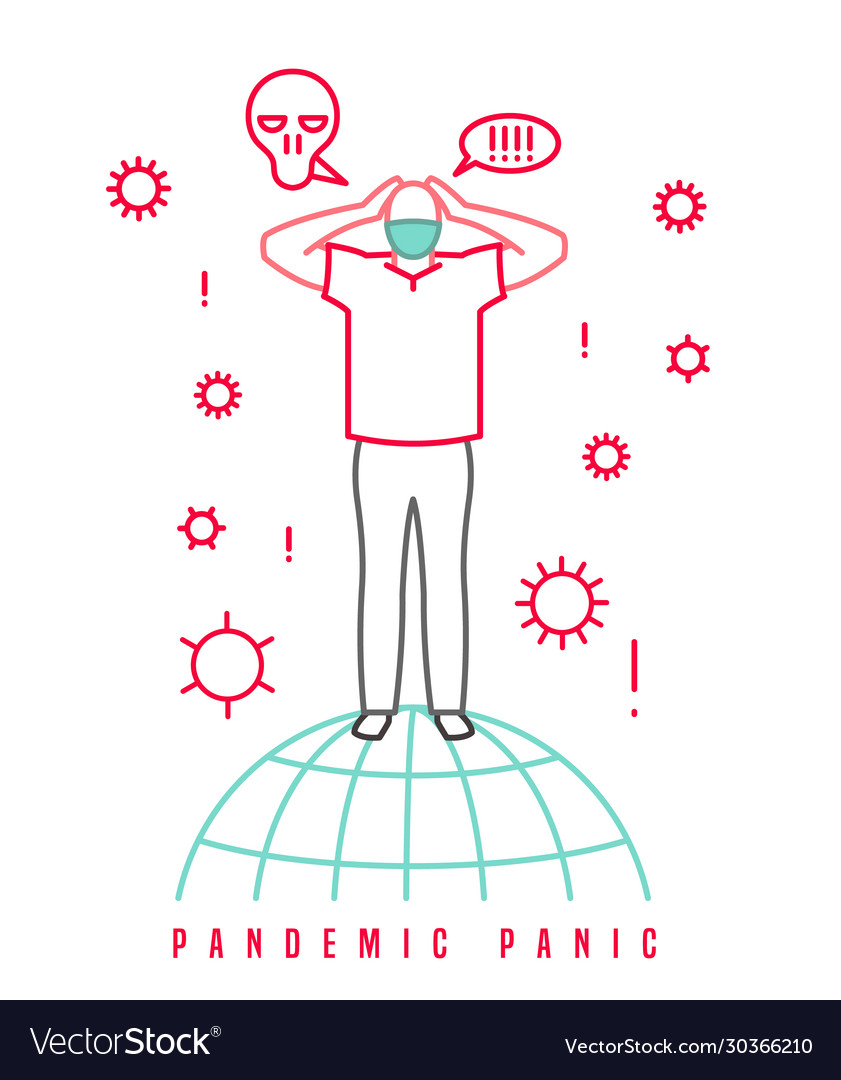 Panic icon image Royalty Free Vector Image - VectorStock