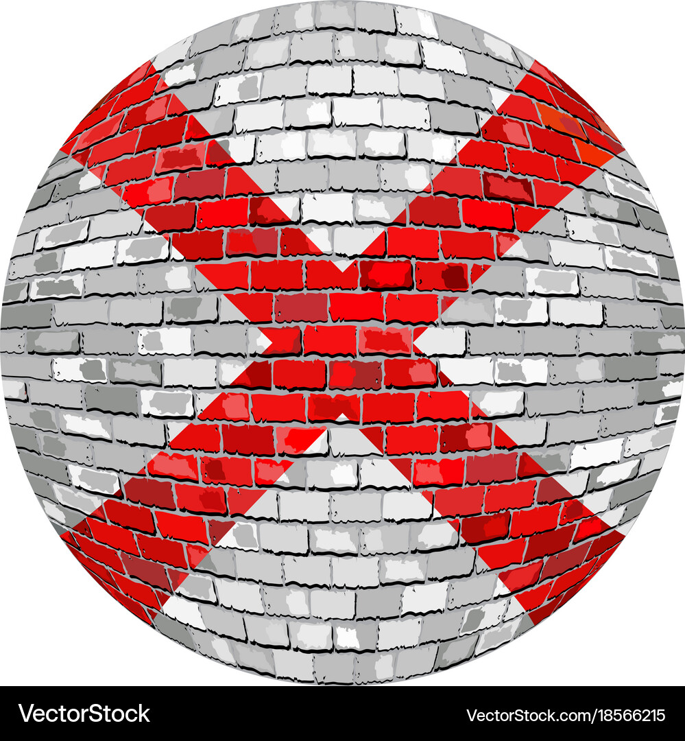 Ball with alabama flag Royalty Free Vector Image