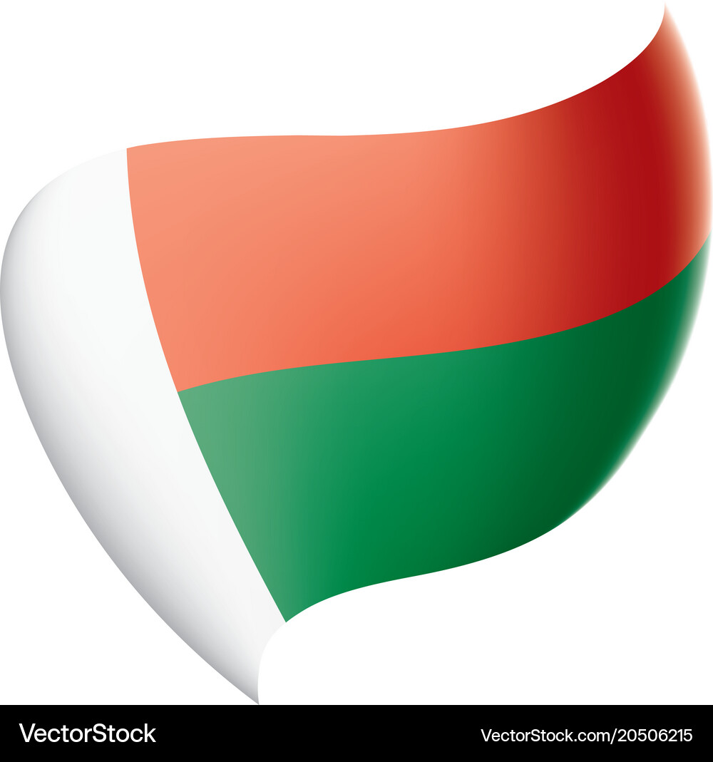 Madagascar flag Royalty Free Vector Image - VectorStock
