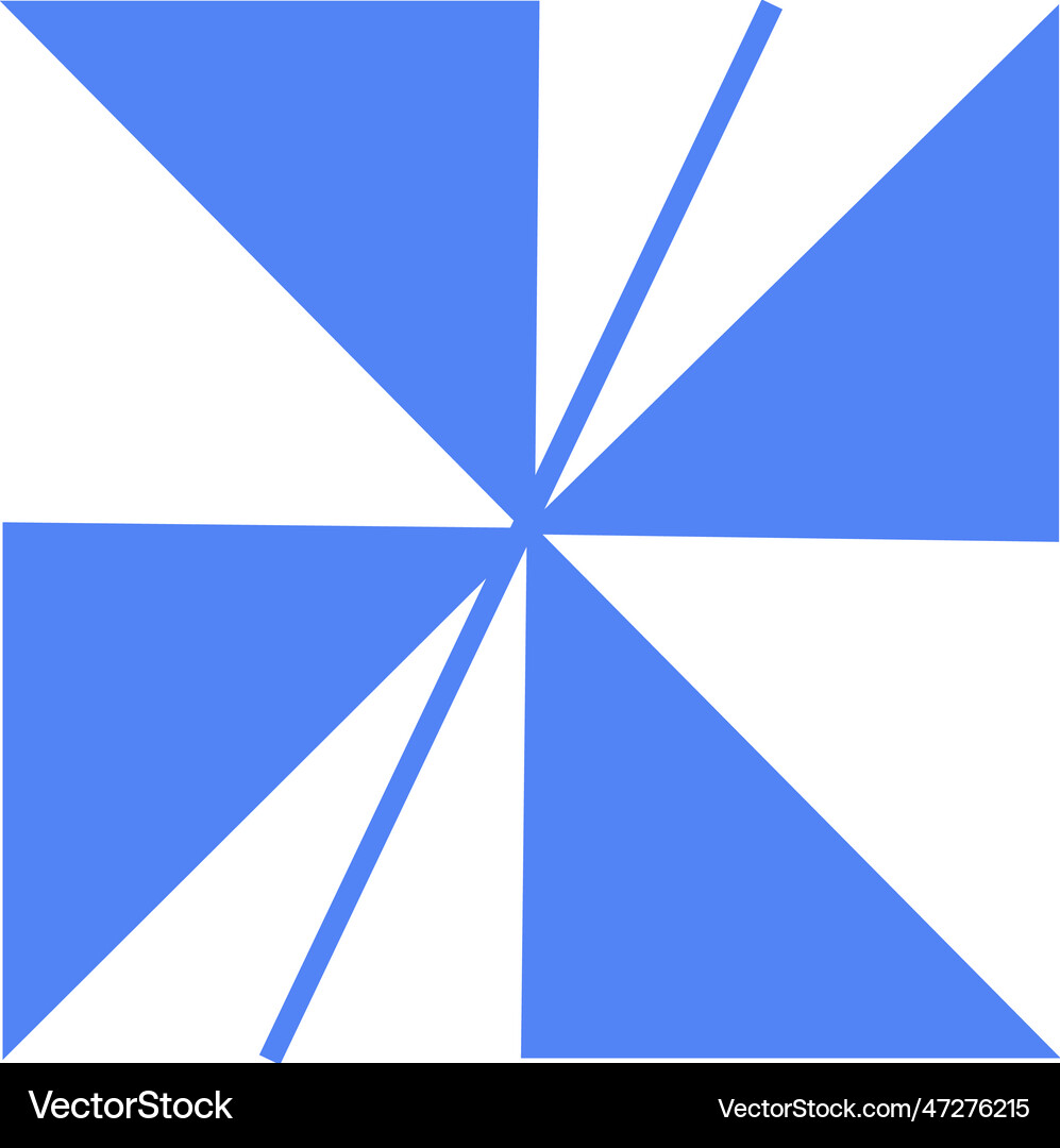 Modern futuristic figure Royalty Free Vector Image