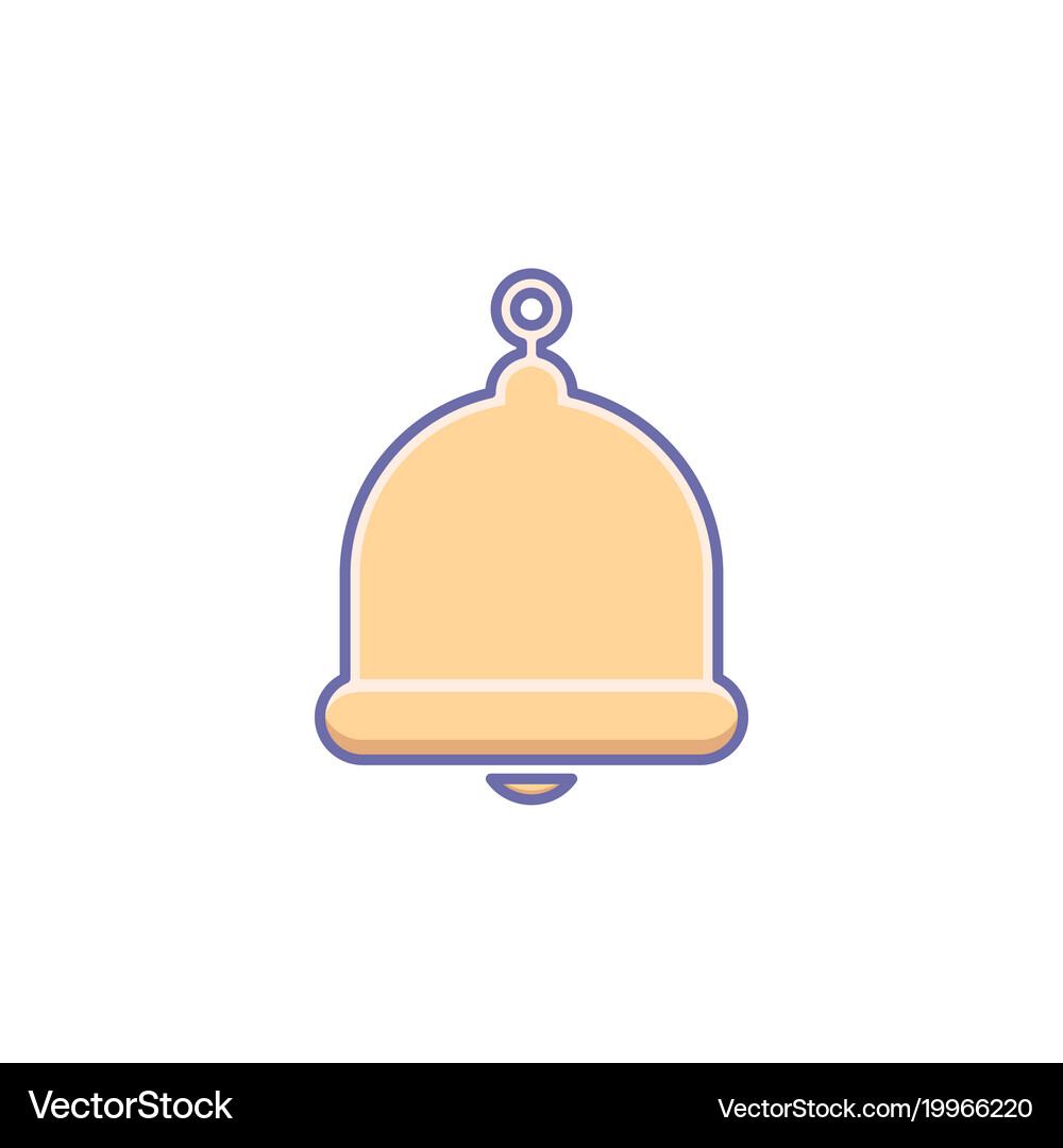 Alarm alert bell icon call notification sign Vector Image