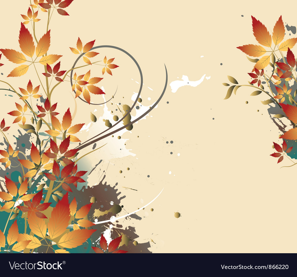 Vintage floral Royalty Free Vector Image - VectorStock