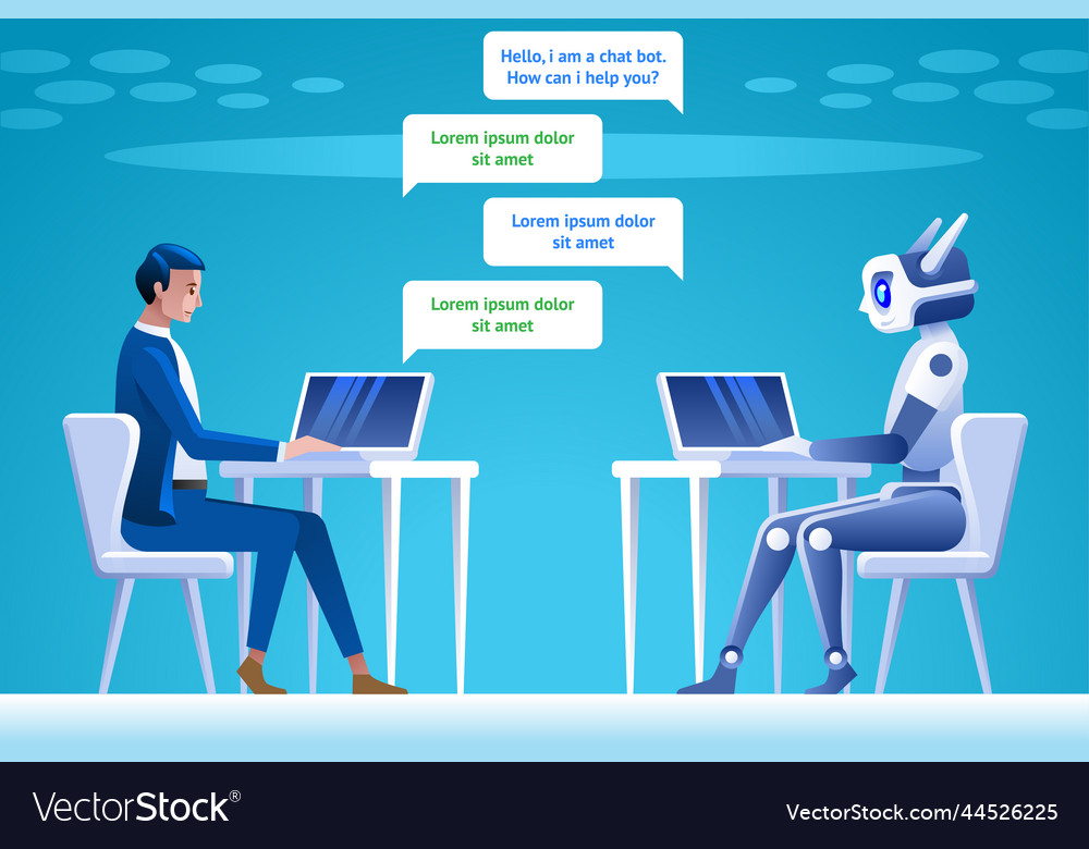 Chatbot concept Royalty Free Vector Image - VectorStock
