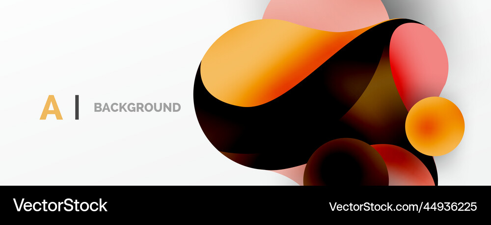 Flowing geometric shapes minimalist abstract Vector Image
