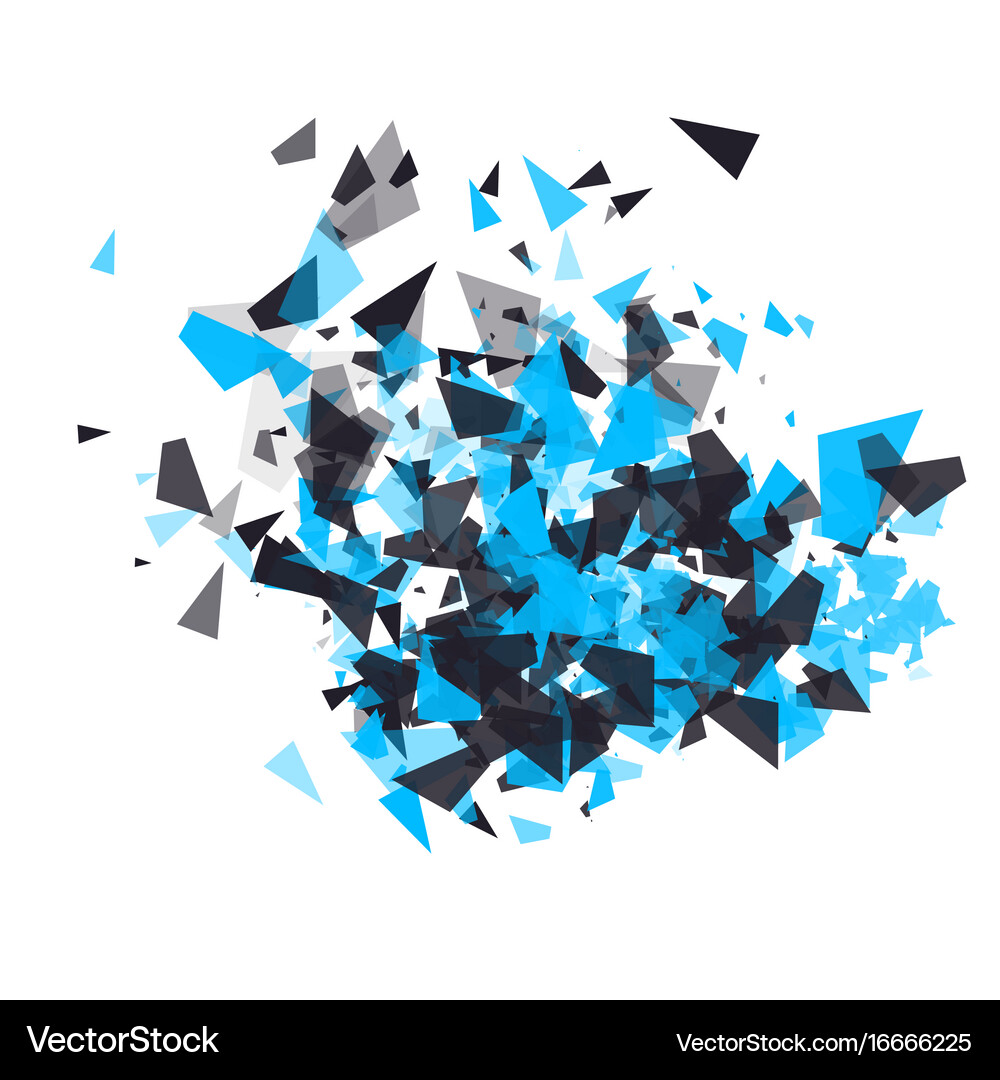 Shatter design element the cloud of the Royalty Free Vector