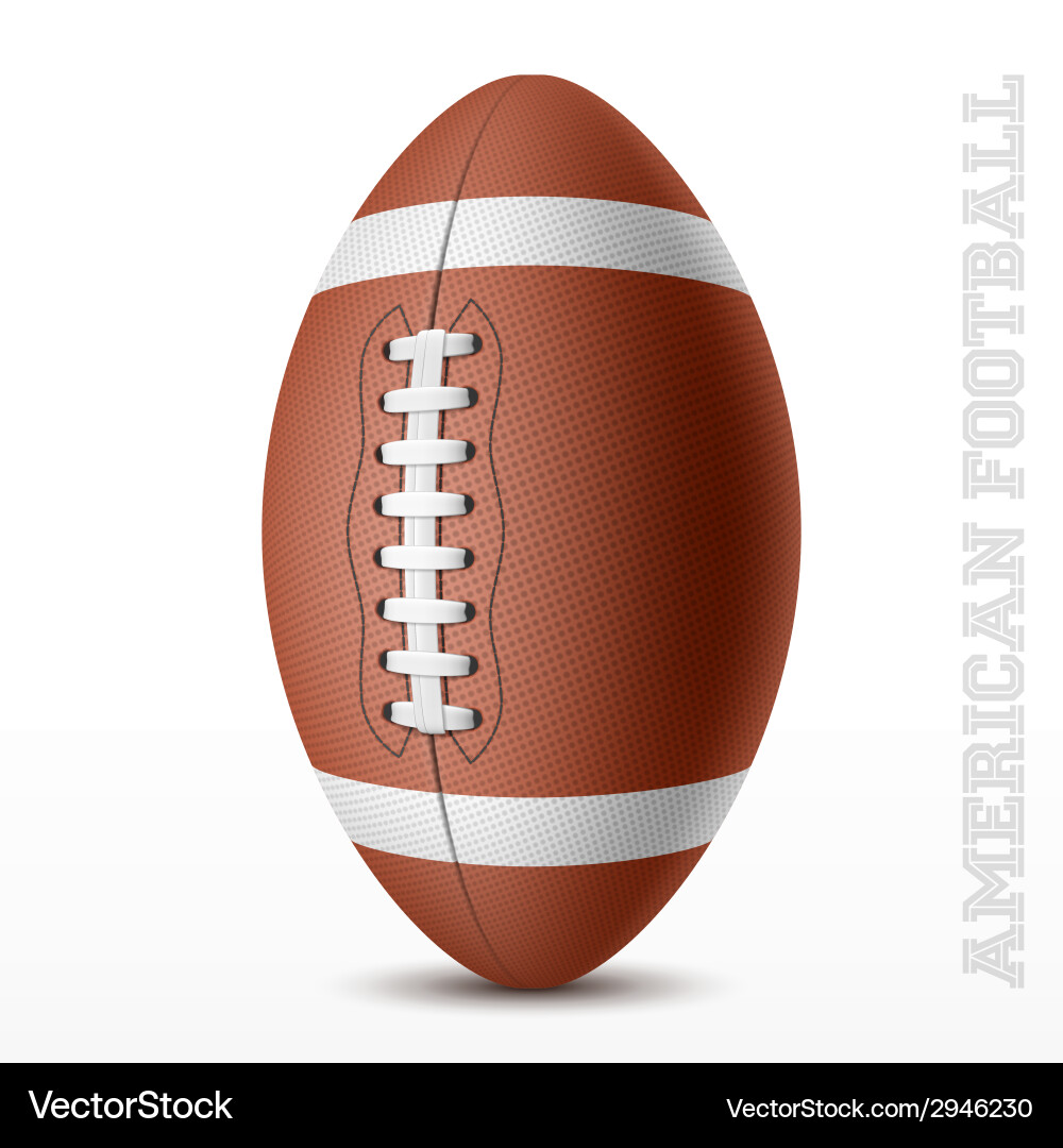 American football Royalty Free Vector Image - VectorStock