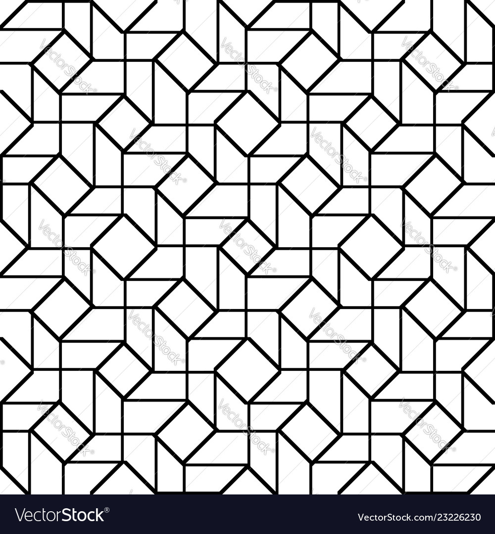 Design seamless monochrome geometric pattern Vector Image