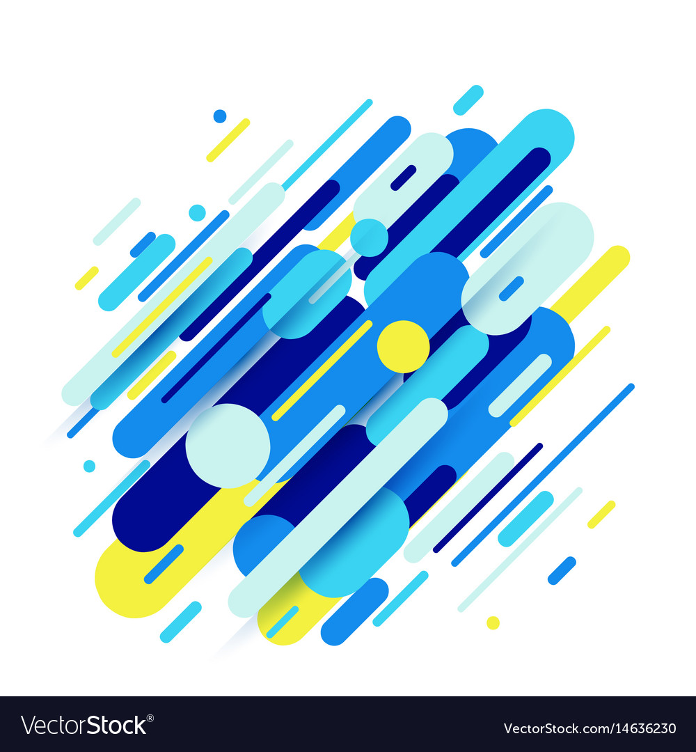 Dynamic composition made Royalty Free Vector Image