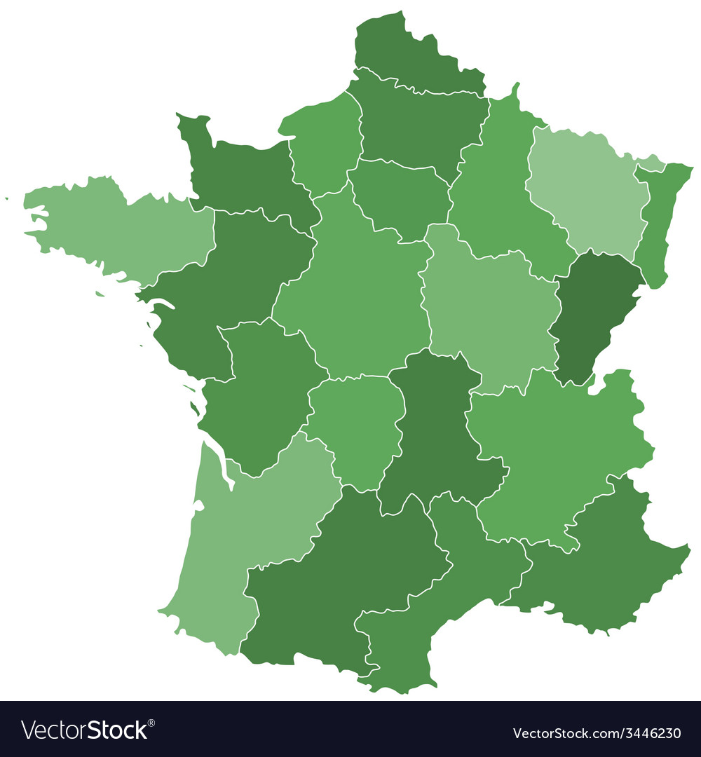 France regions Royalty Free Vector Image - VectorStock