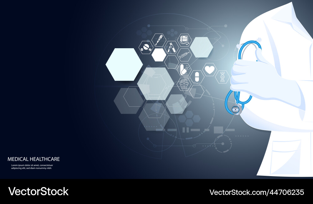 Abstract health science consist plus Royalty Free Vector