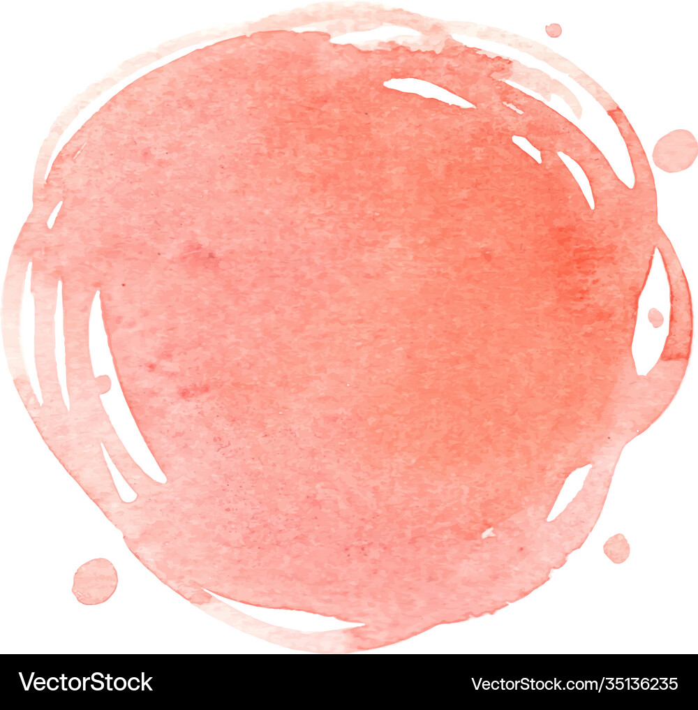 Abstract pink brush stroke round shape banner Vector Image