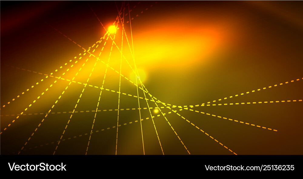 Color neon lights with waves abstract background Vector Image