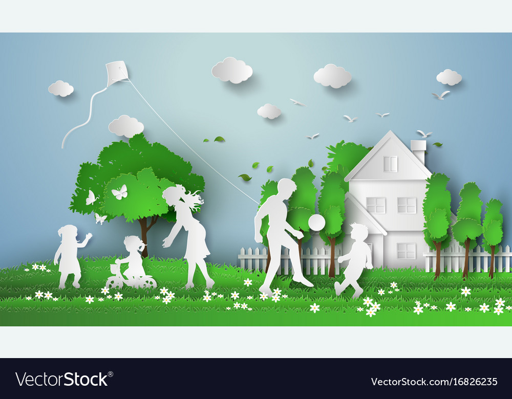 Happy family Royalty Free Vector Image - VectorStock
