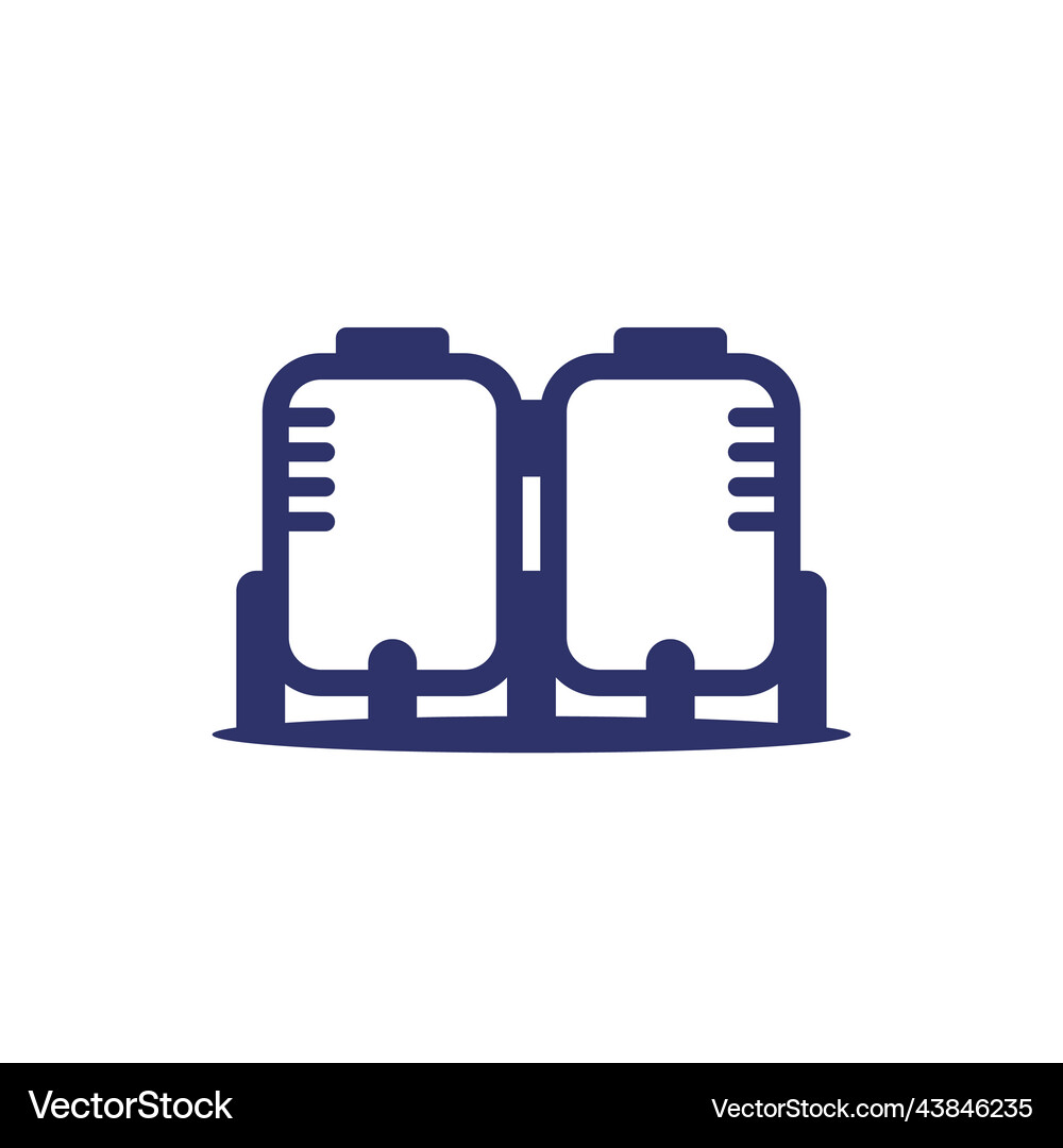 Tank industrial storage icon on white Royalty Free Vector