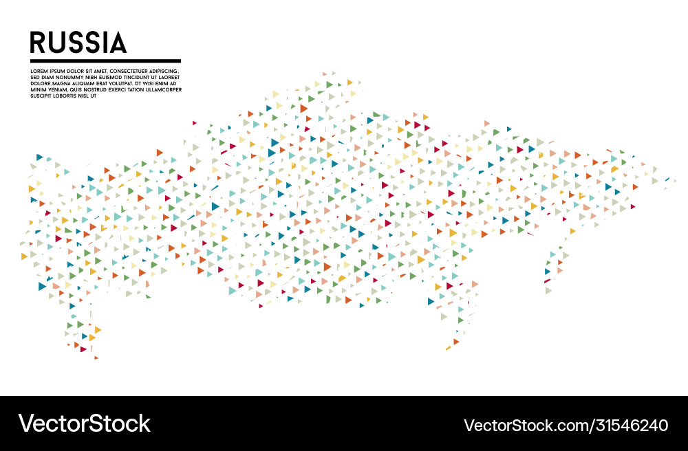 Geometric simple minimalistic style map of Vector Image