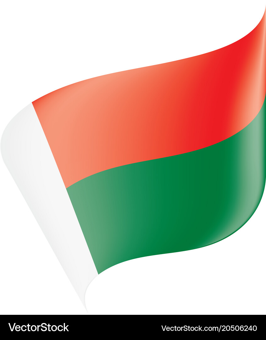 Madagascar flag Royalty Free Vector Image - VectorStock