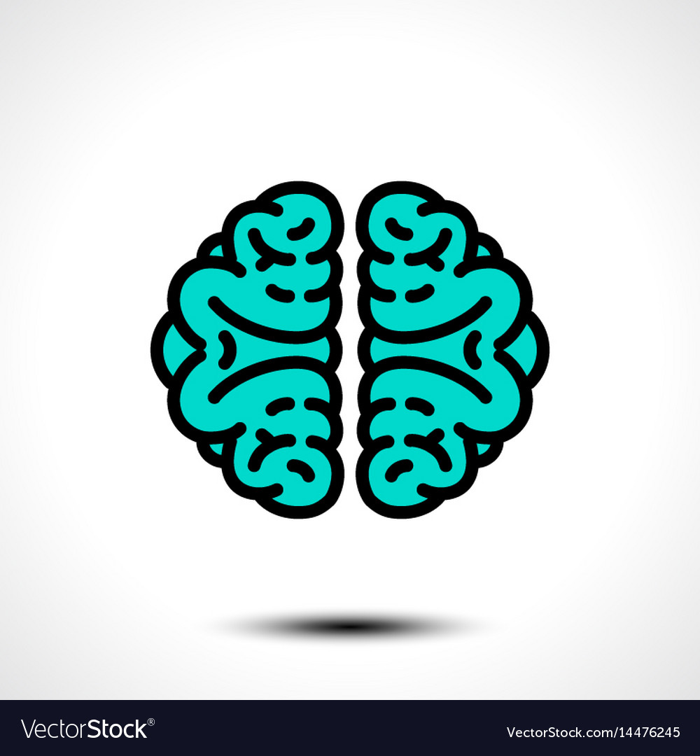 Abstract brain logo Royalty Free Vector Image - VectorStock