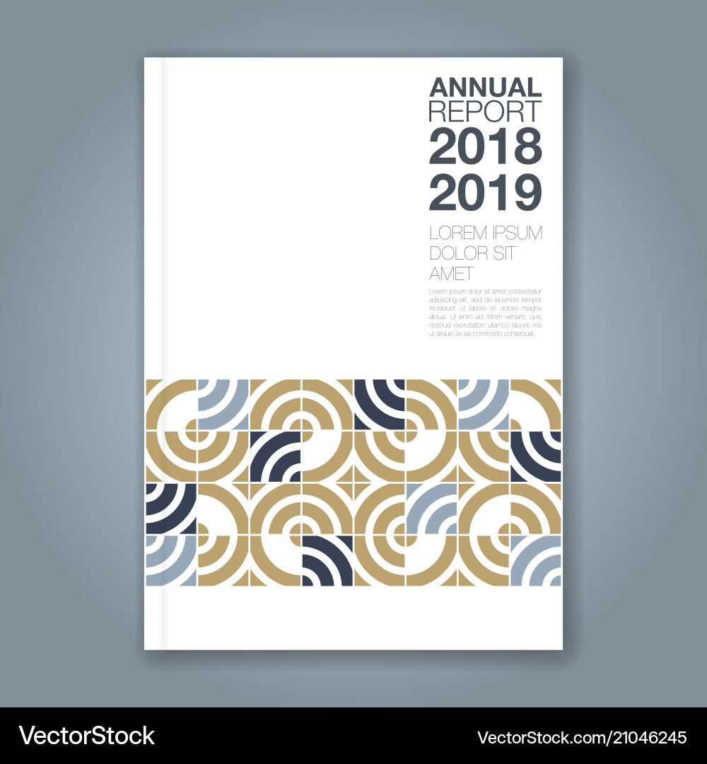 Cover annual report 808 Royalty Free Vector Image
