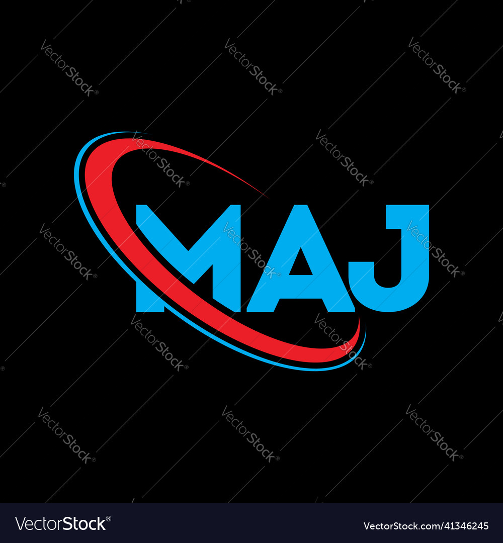 Maj logo letter design Royalty Free Vector Image Maj logo letter design Royalty Free Vector Image