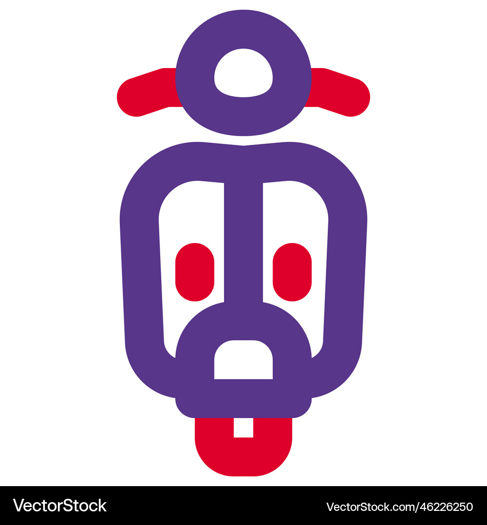 An old-fashioned high speed scooter Royalty Free Vector