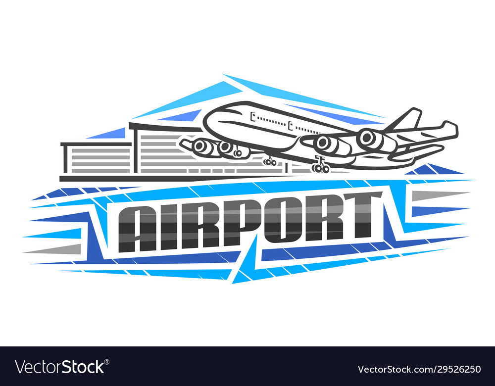 Logo for airport Royalty Free Vector Image - VectorStock