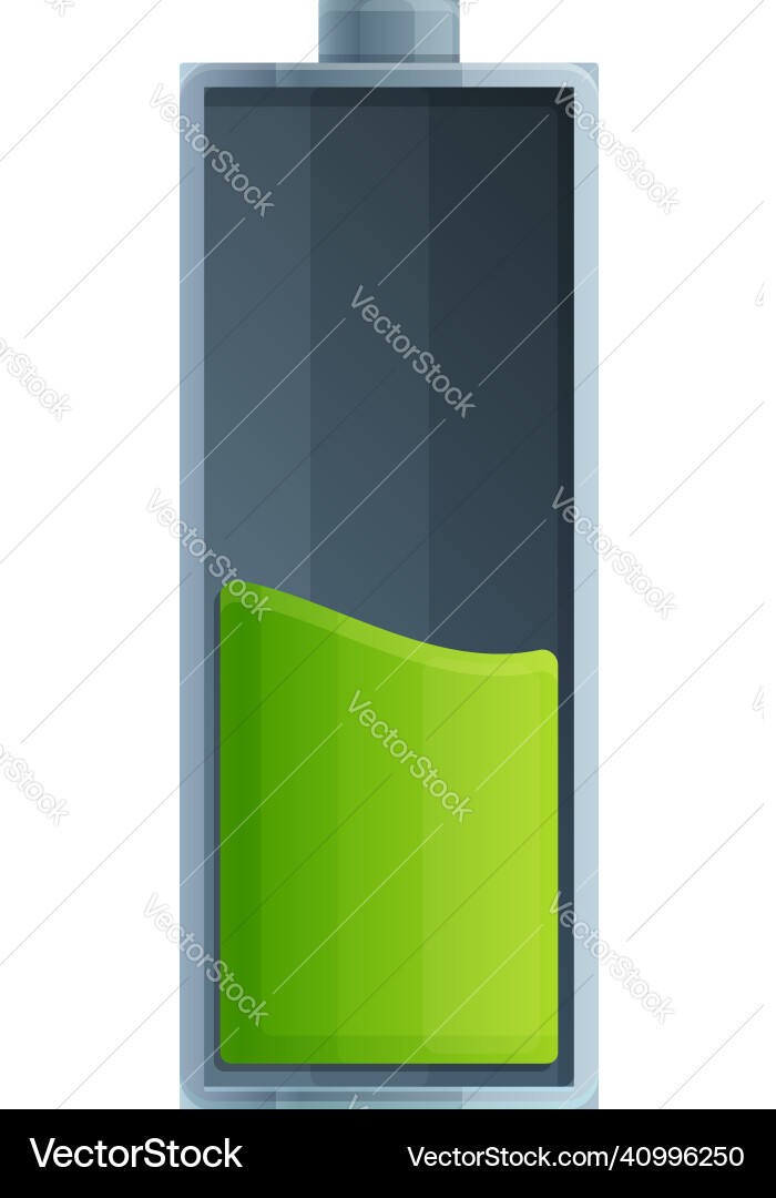 Smartphone battery icon cartoon charge Royalty Free Vector