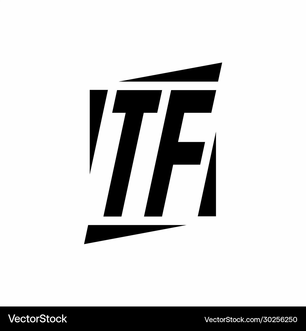 Tf logo monogram with modern style concept design Vector Image