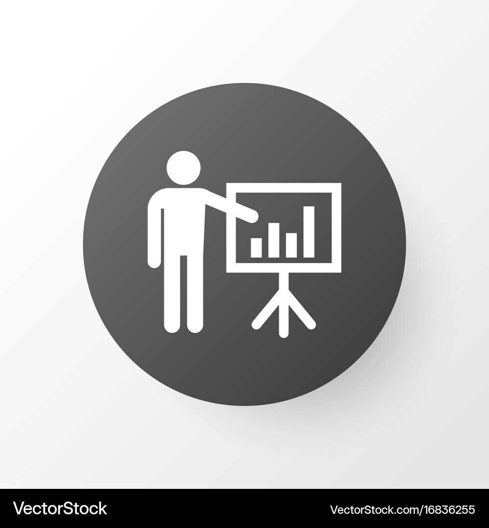 Business presentation icon symbol premium quality Vector Image