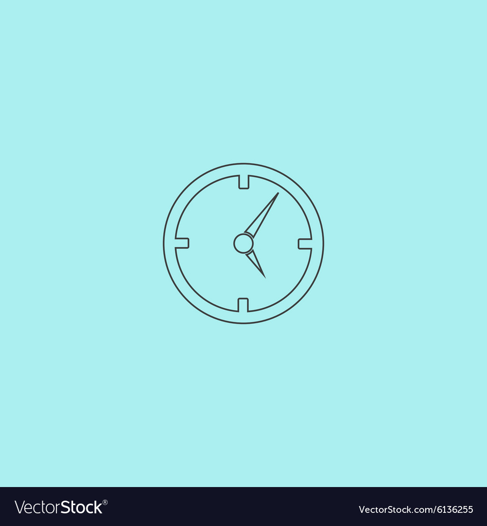 Circle clock icon Royalty Free Vector Image - VectorStock
