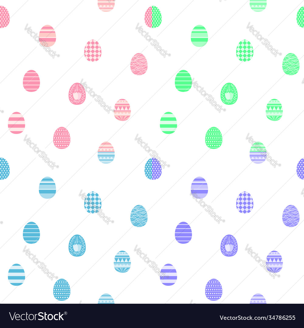 Easter eggs pattern Royalty Free Vector Image - VectorStock