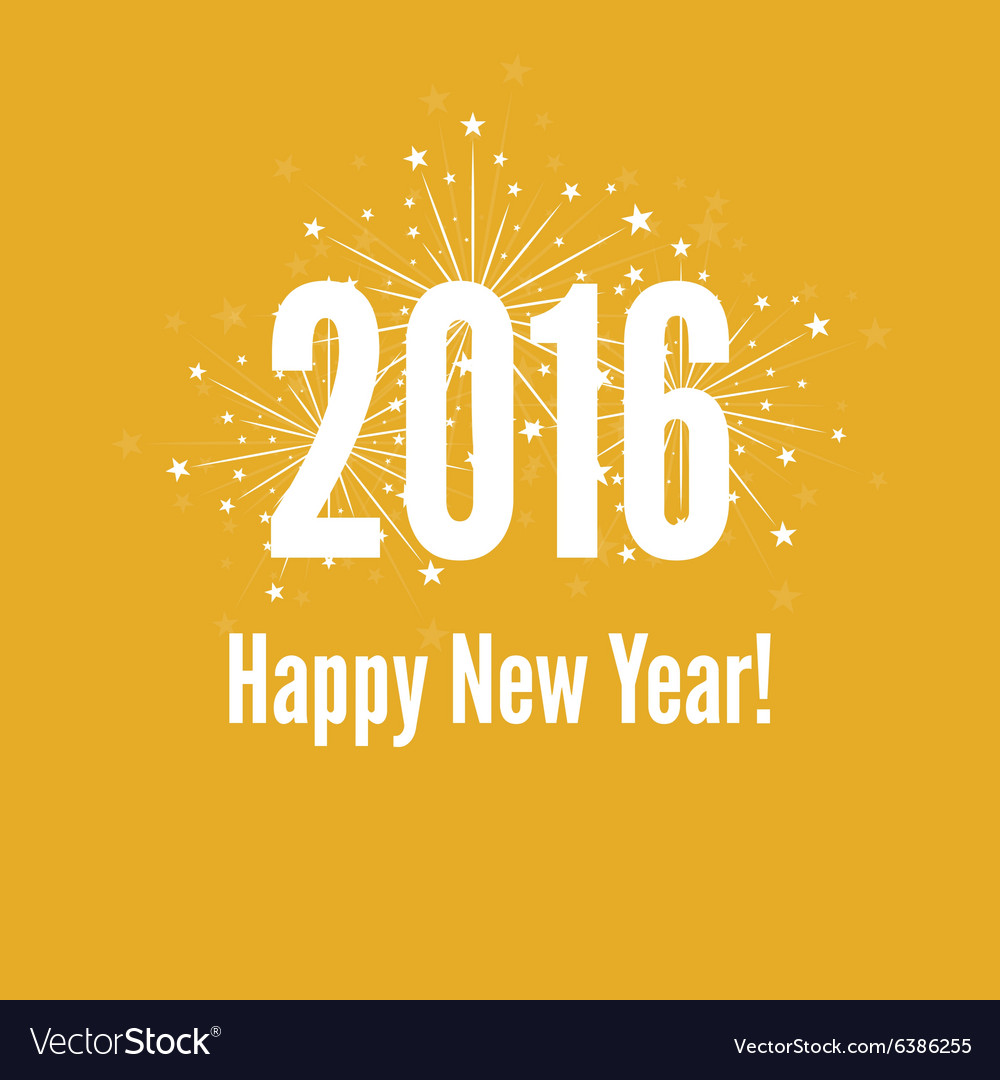 Happy new year 2016 Royalty Free Vector Image - VectorStock
