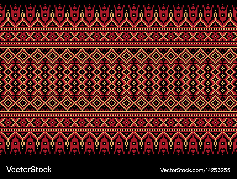 Ukrainian folk seamless pattern Royalty Free Vector Image